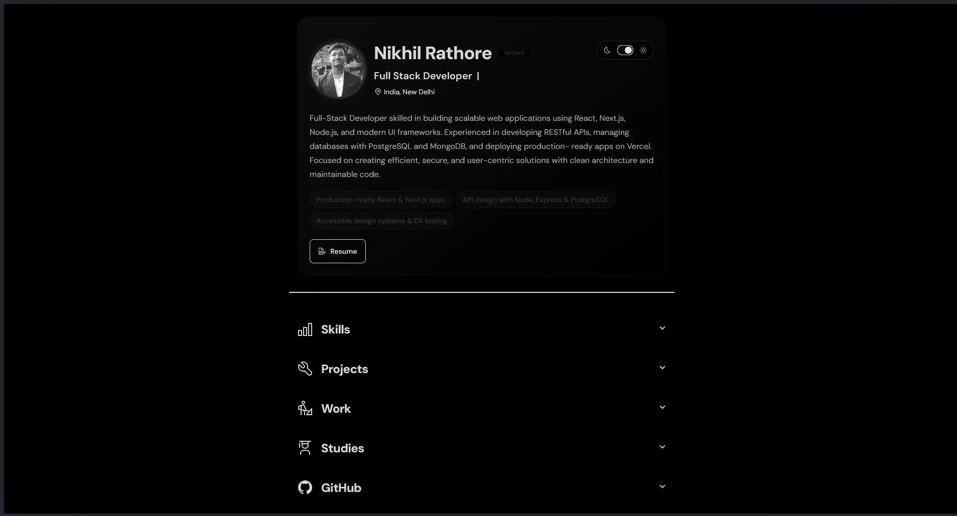 Nikhil Rathore - Full Stack Developer